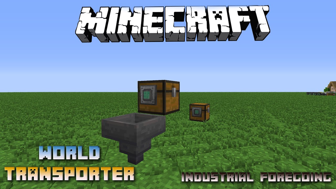 World Transporter 💎 Minecraft Industrial Foregoing Tutorial 💎 English ...