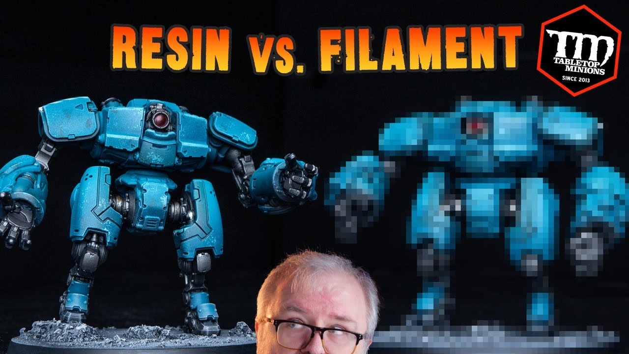 I Compare RESIN vs. FILAMENT for 3D Printing Wargaming Minis - YouTube