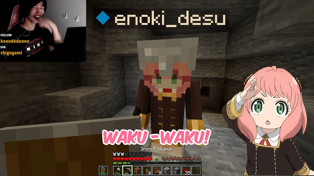 Enoki Tries ANYA FORGER Impression on Lee - YouTube