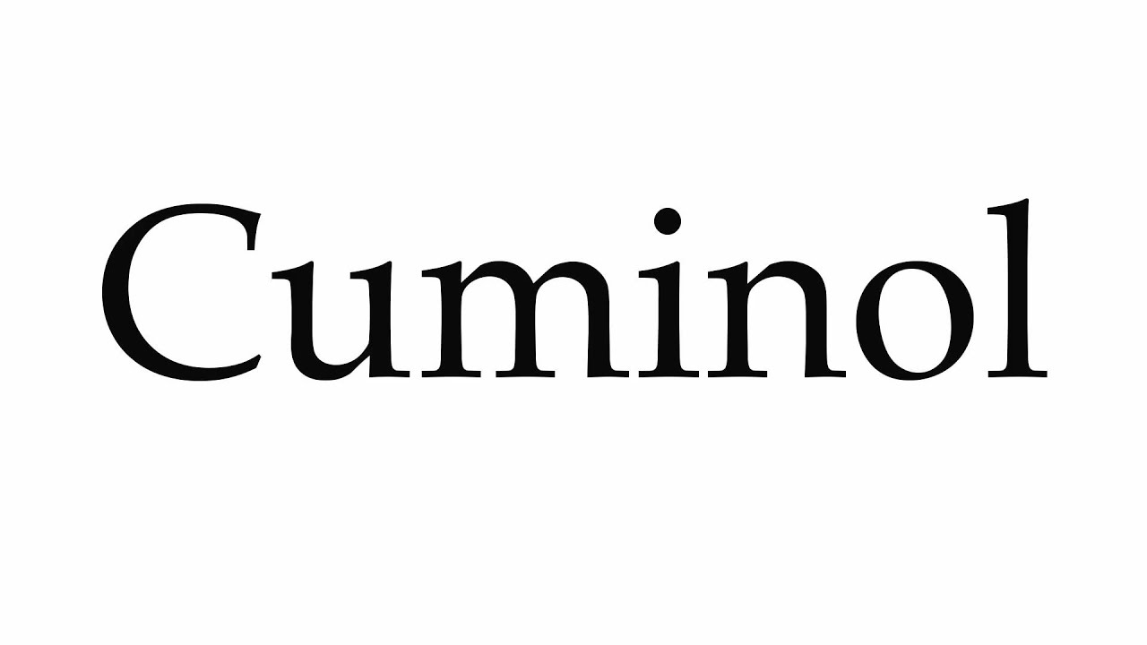 How to Pronounce Cuminol - YouTube