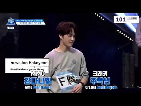 Produce 101 Season 2 Battle Dance Kang Daniel and Ong Seongwoo
