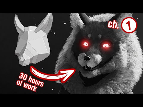 Modeling a stylized fox in Blender [Timelapse Cр.1/4]