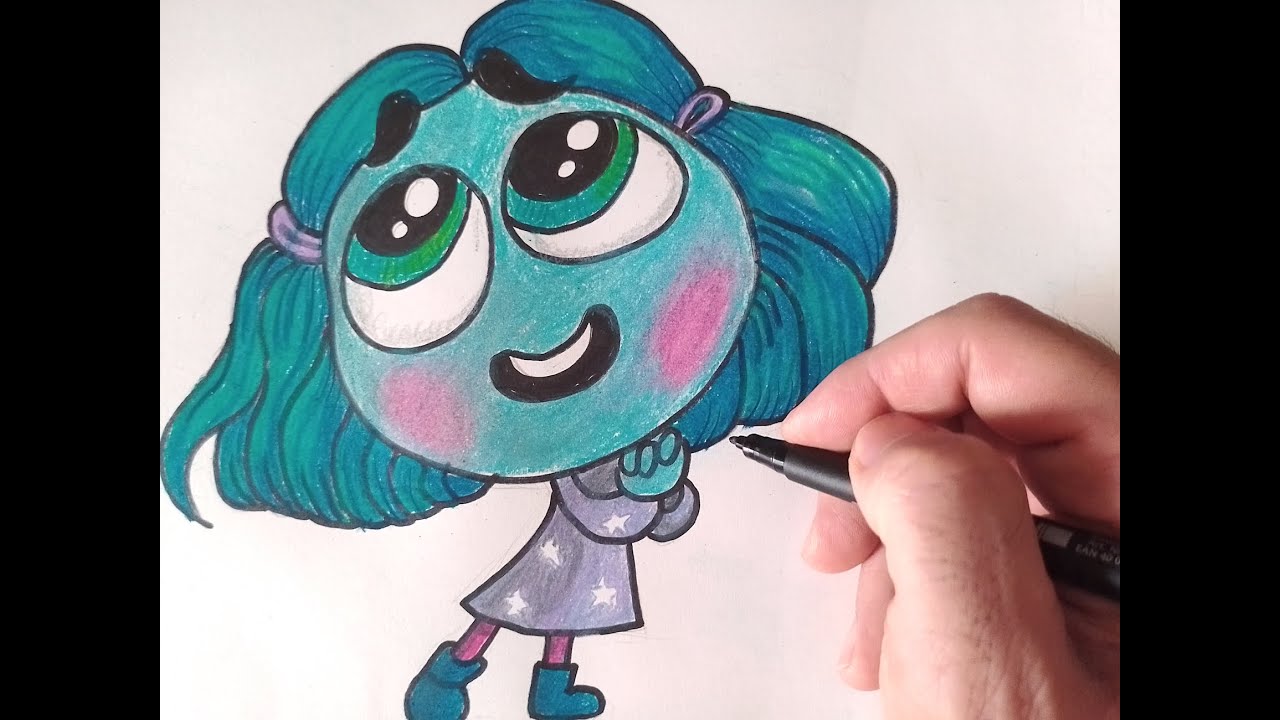 Cómo Dibujar y colorear a Envidia de IntensaMente 2 (Inside Out 2 ...