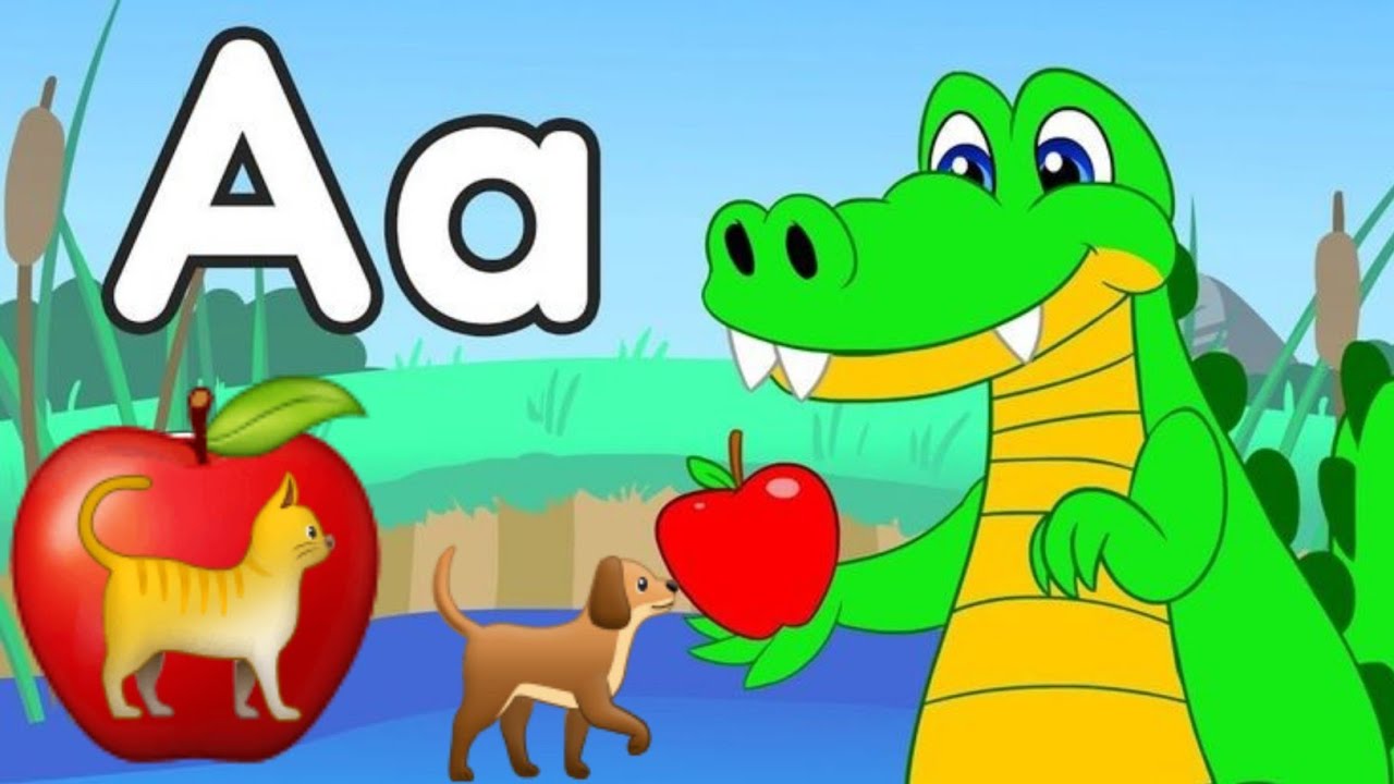 A A For Apple AA AA Apple Rhyme | Alphabet Learning For Kids | Kittu Tv ...