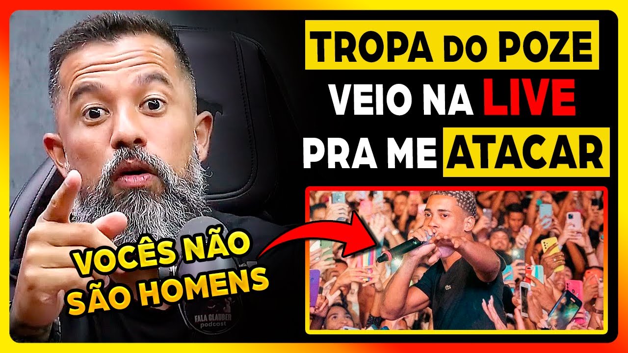 TROPA do MC POZE entra na LIVE e CHOCA FALA GLAUBER AO VIVO - YouTube