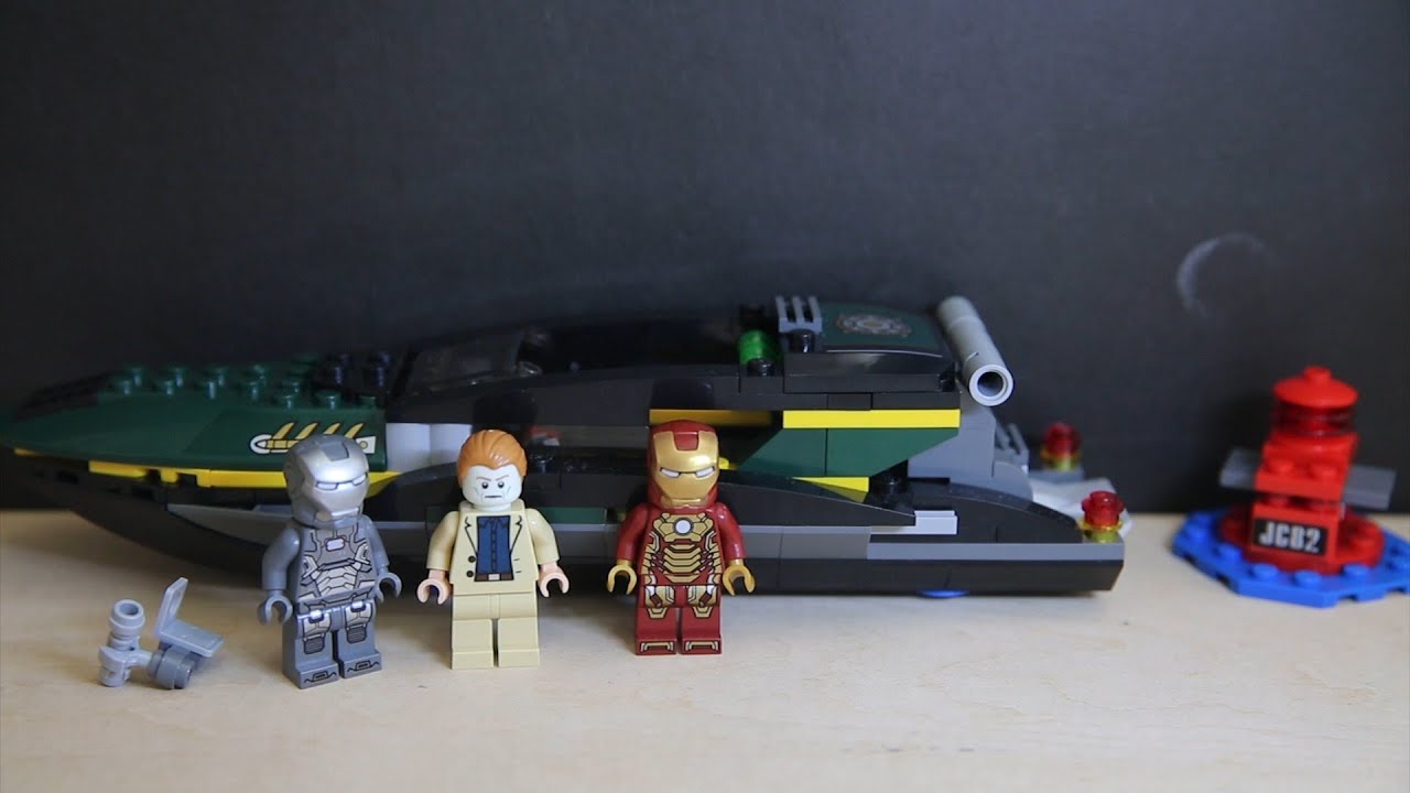 Lego 76006 Marvel SuperHeroes Iron Man Extremis Sea Port Battle Review ...