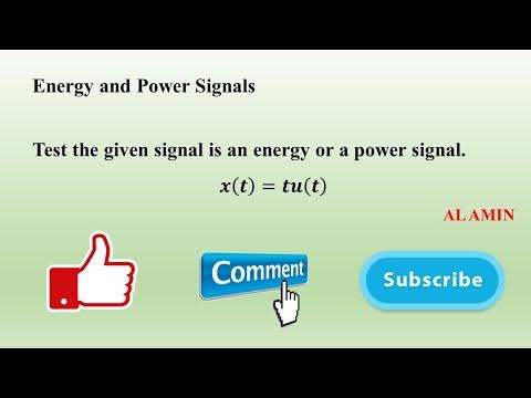 16 Example of Energy and power Signals | 𝒙(𝒕)=𝒕𝒖(𝒕) | Signals and ...