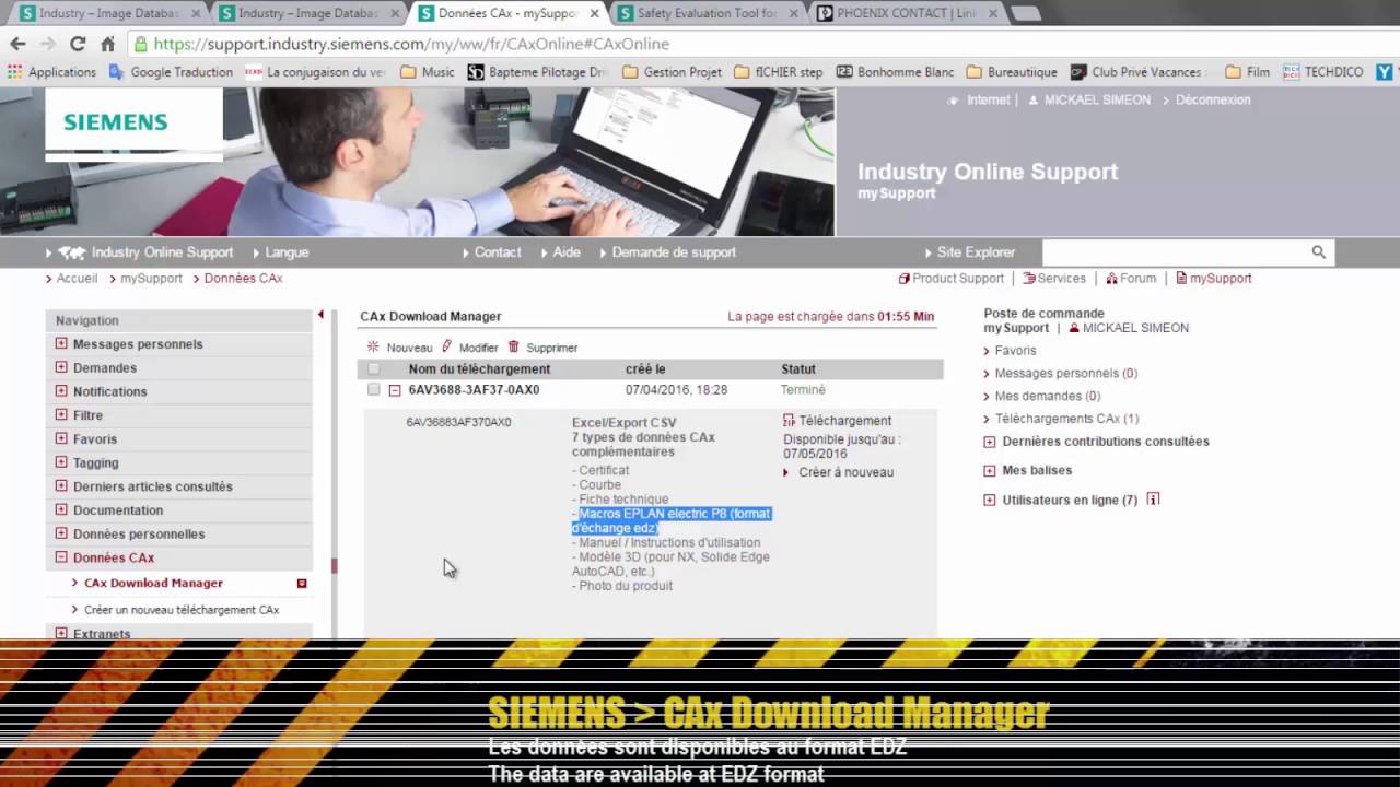 EPLAN EDZ FILE (SIEMENS) - YouTube