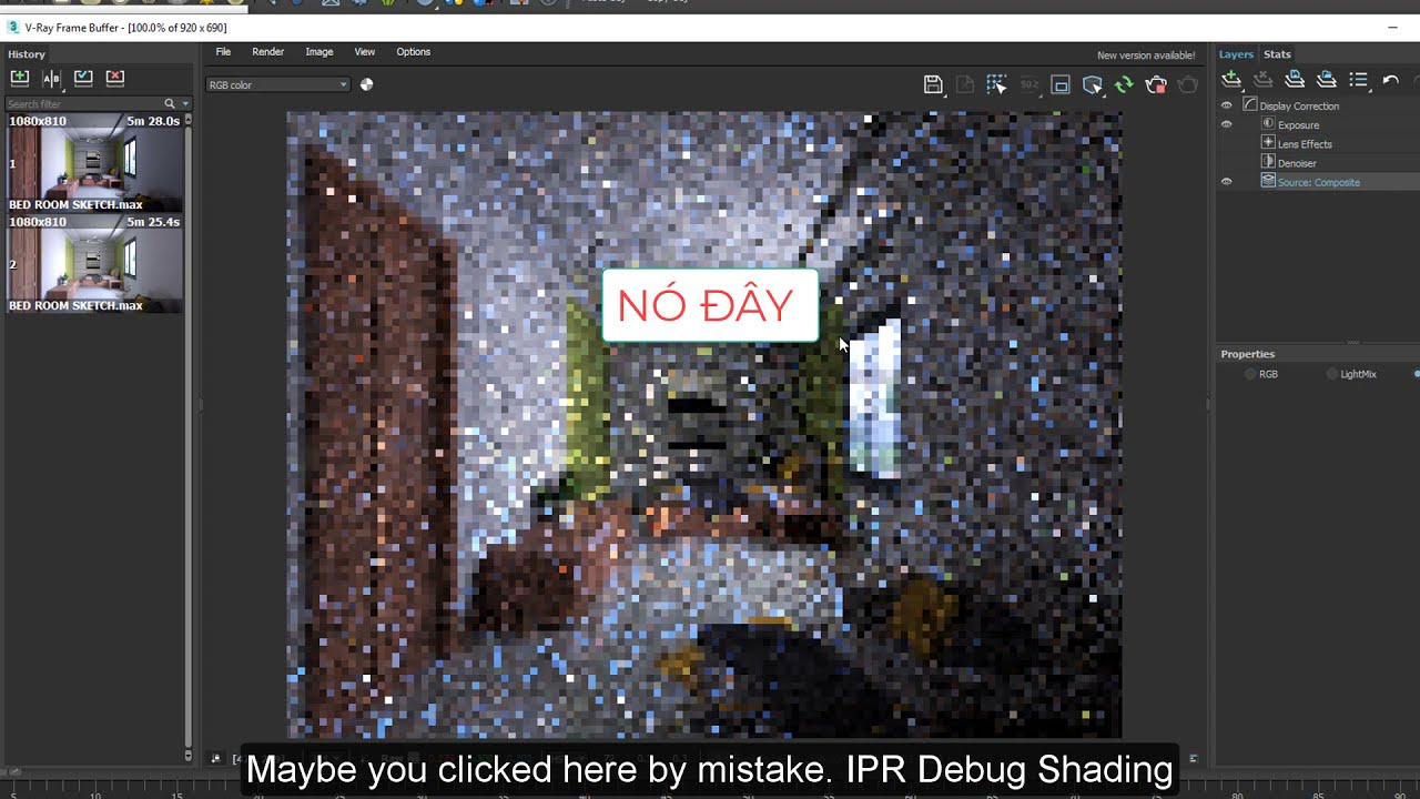 Mẹo sử dụng V-Ray Frame Buffer - Ver5.0 in 3Ds max 2016 - 2021 (English ...
