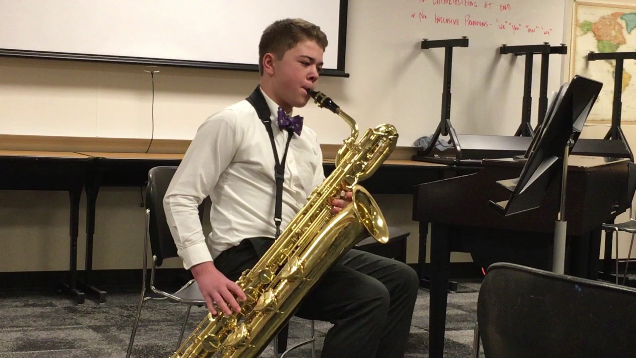 "Vivace" Baritone Saxophone Solo - YouTube