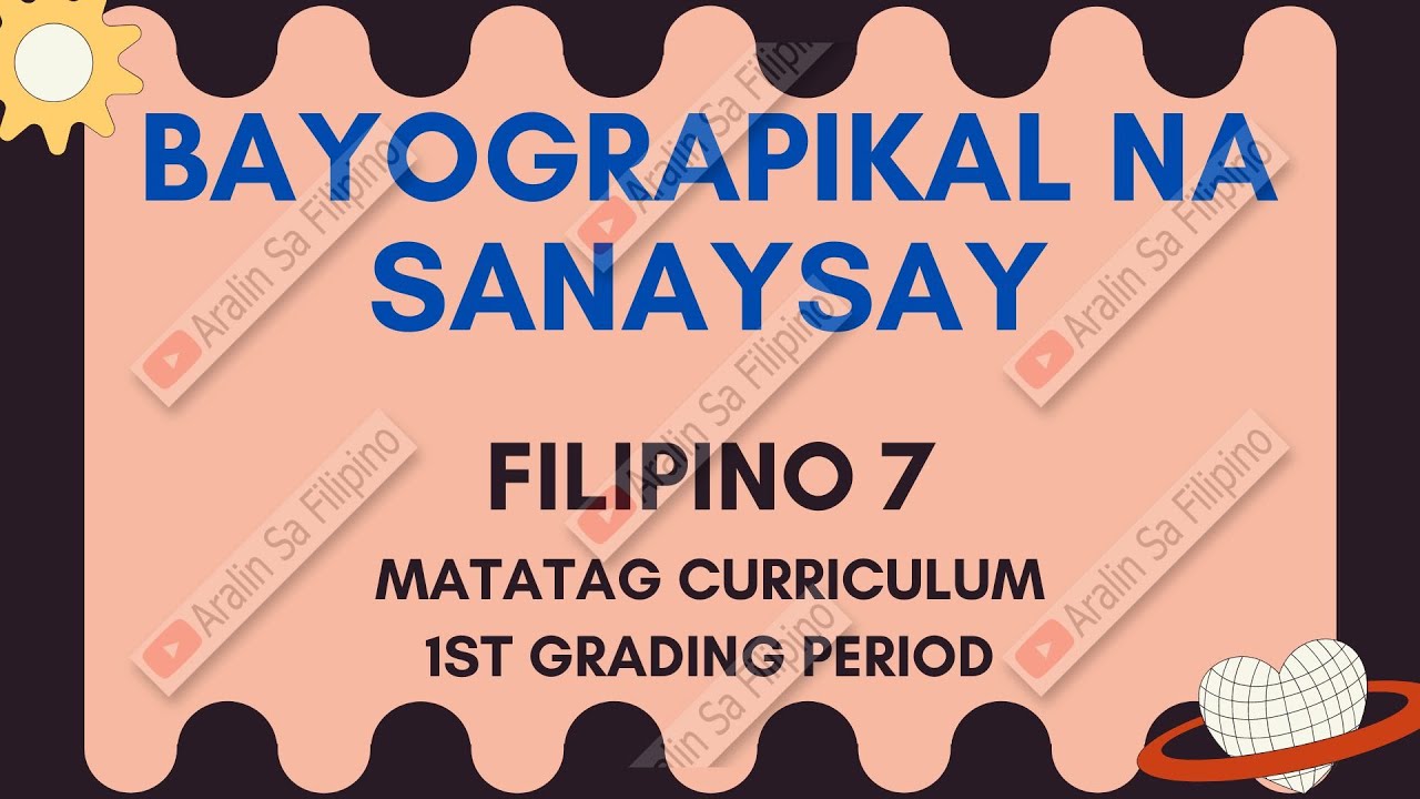 BIOGRAPHICAL| BAYOGRAPIKAL NA SANAYSAY| KONSEPTO-ESTRUKTURA-PORMA NG ...