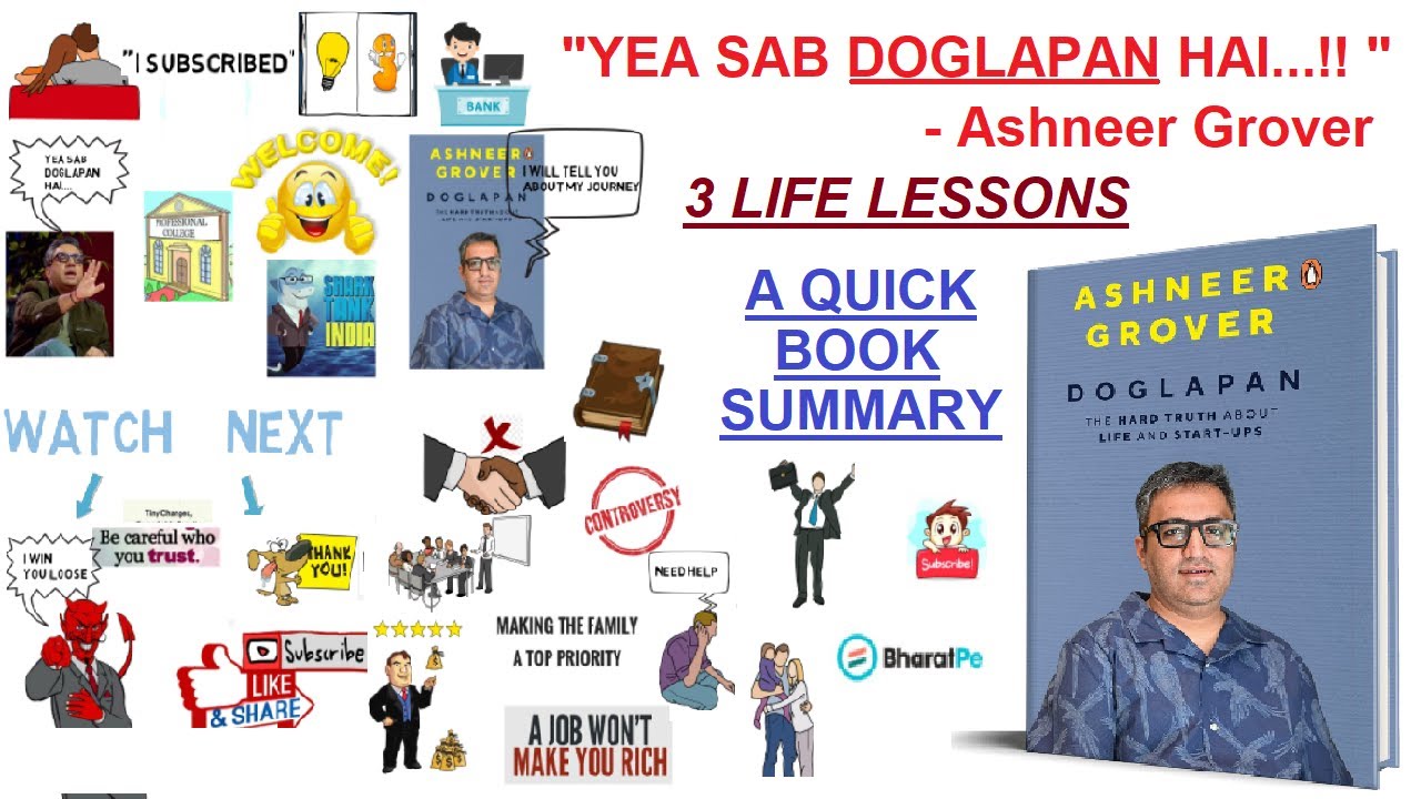 Life Lessons from Doglapan Book Summary by Ashneer Grover | - YouTube