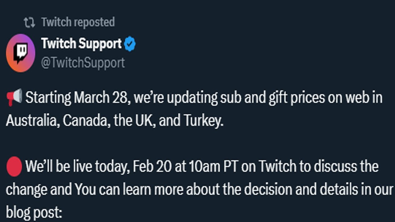 Twitch Increasing Subscription Prices! Another Sign Of Twitch's ...