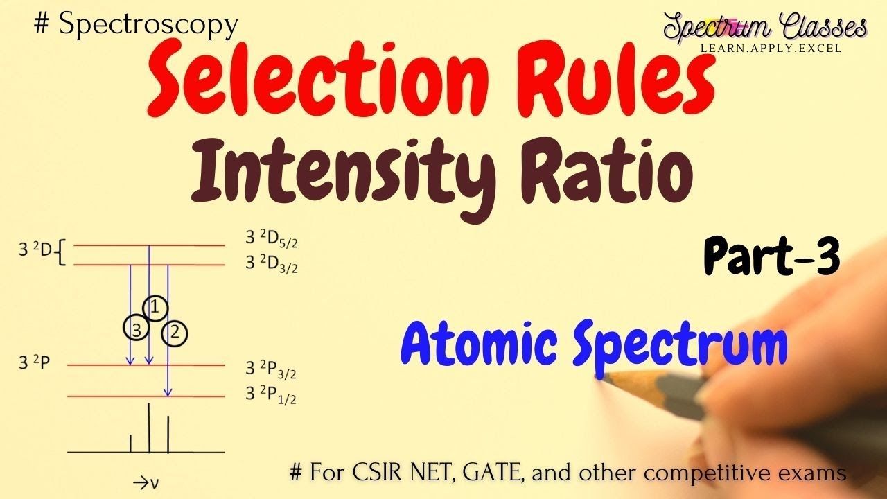 Intensity Ratio Selection rules of Atomic Spectra| Intensity ratio Rule ...