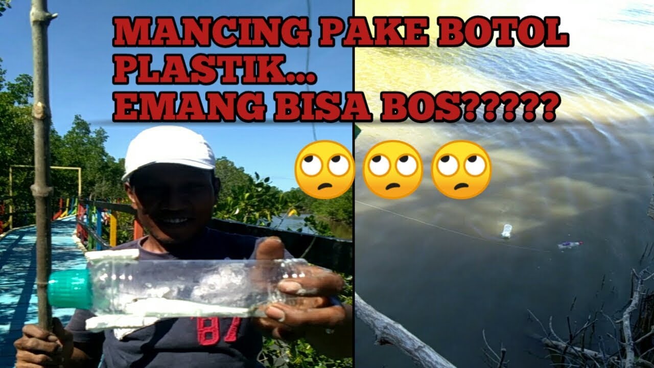 heboh mancing ikan cuma pake botol plastik - YouTube