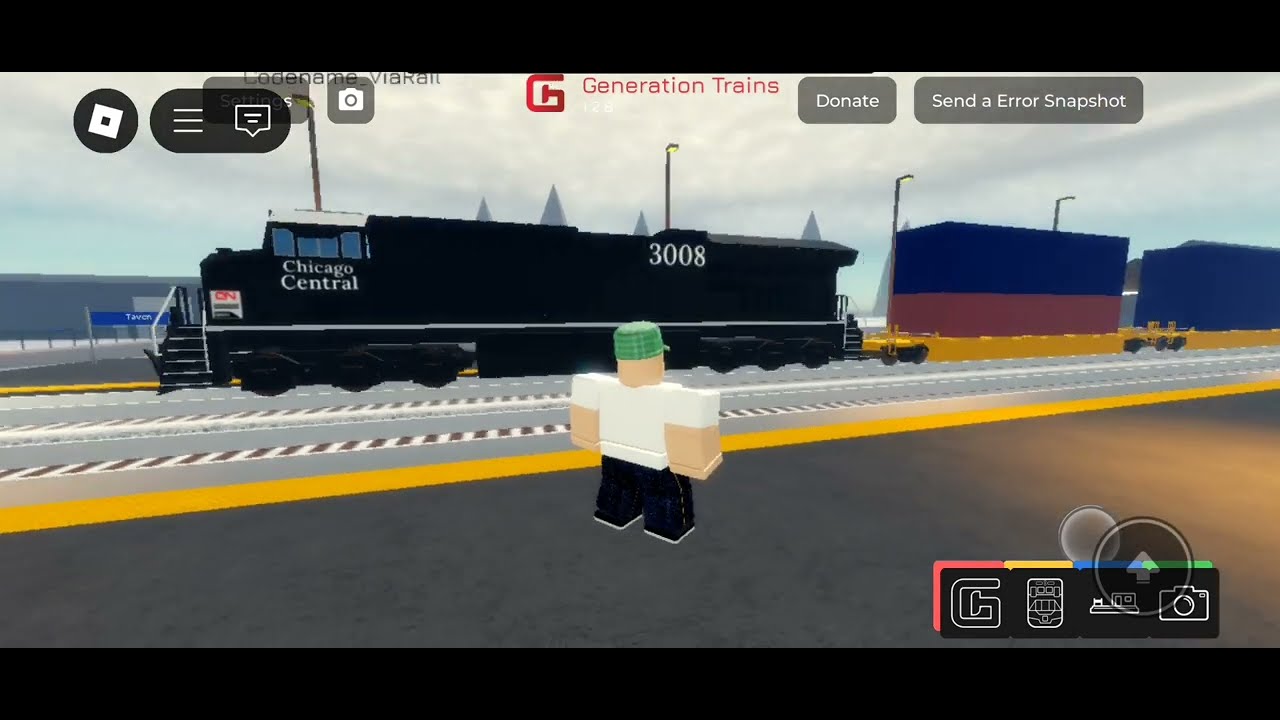 [FICTIONAL] CN 3008 Intermodal & CN Grain Train Passing Naperville ...