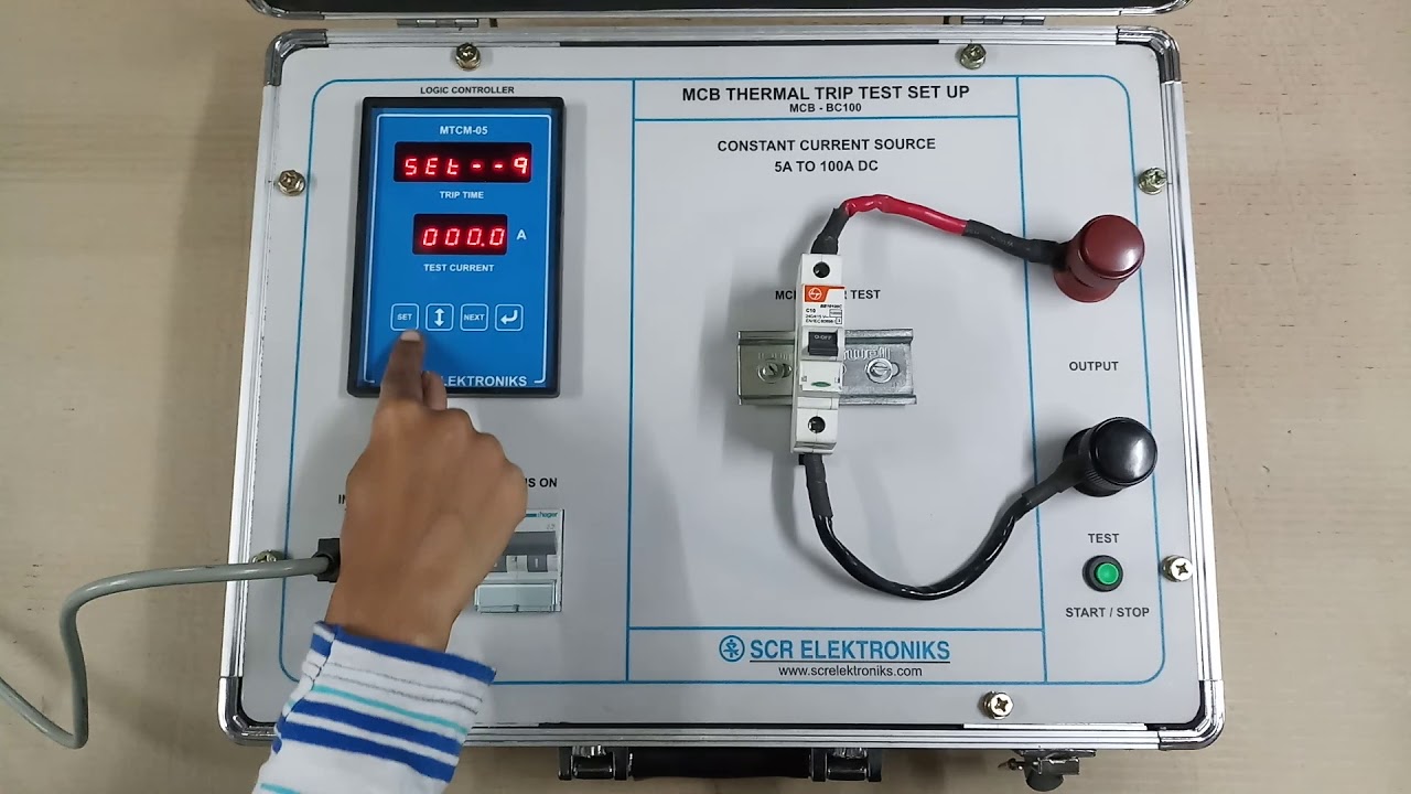 Portable mcb test kit by SCR ELKTRONIKS - YouTube