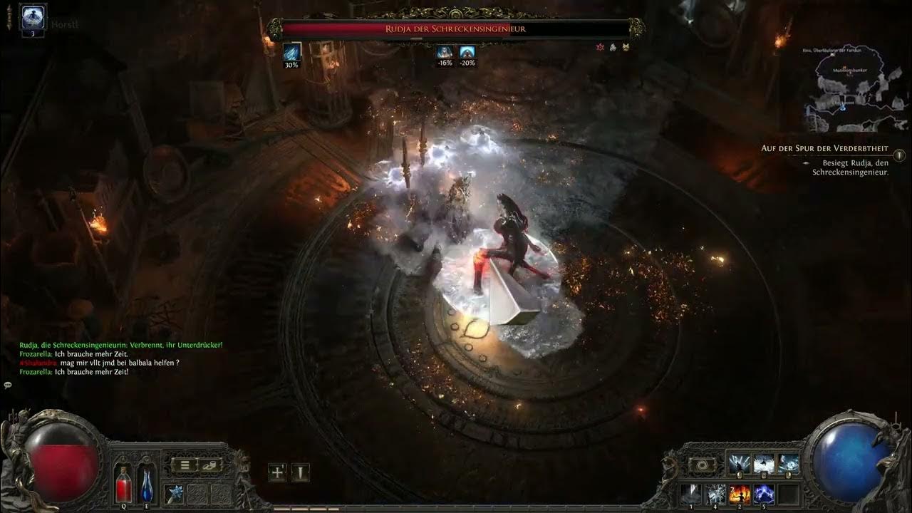 POE2 lvl 20 act 2 freeze mage first boss - YouTube