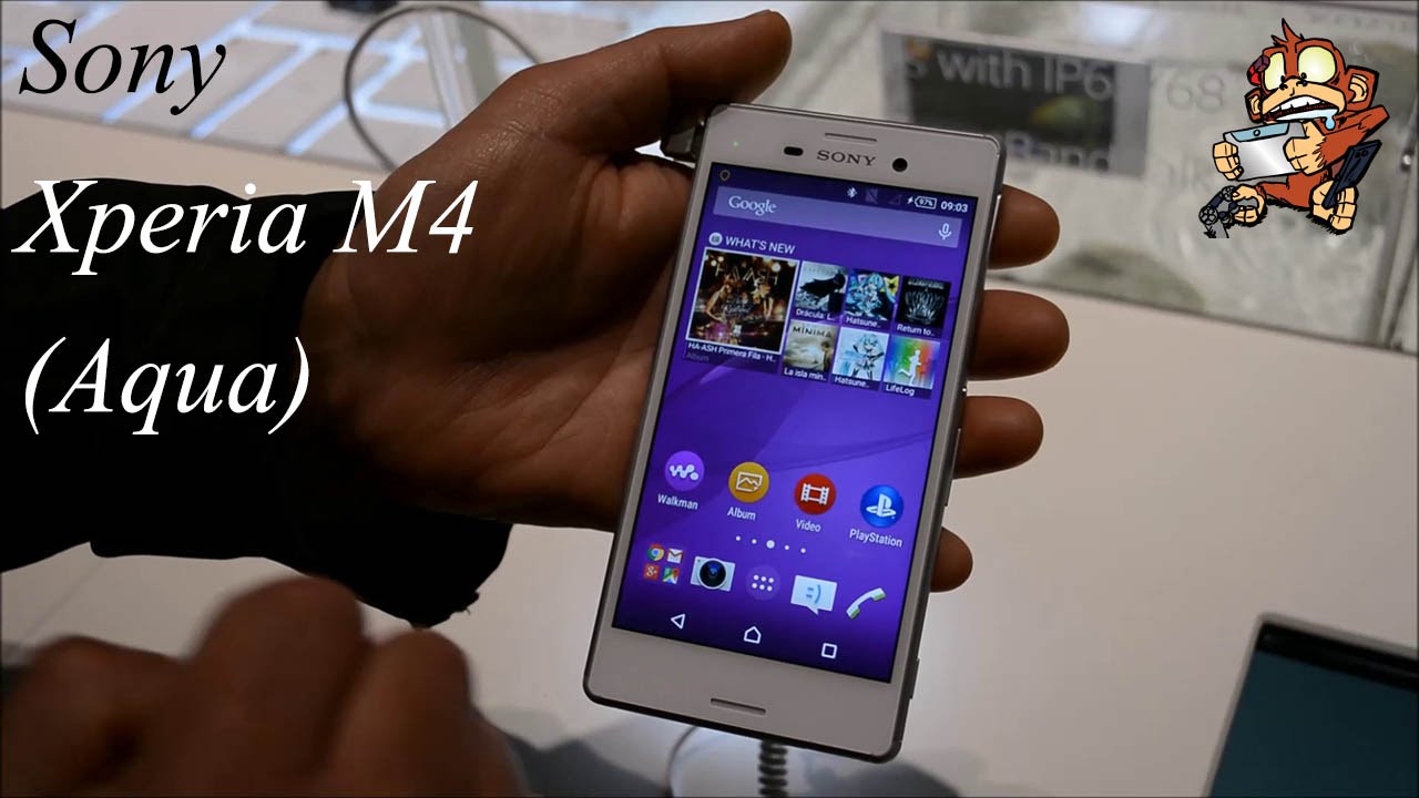 Sony Xperia M4 (Aqua) - Hands On [MWC15] - YouTube