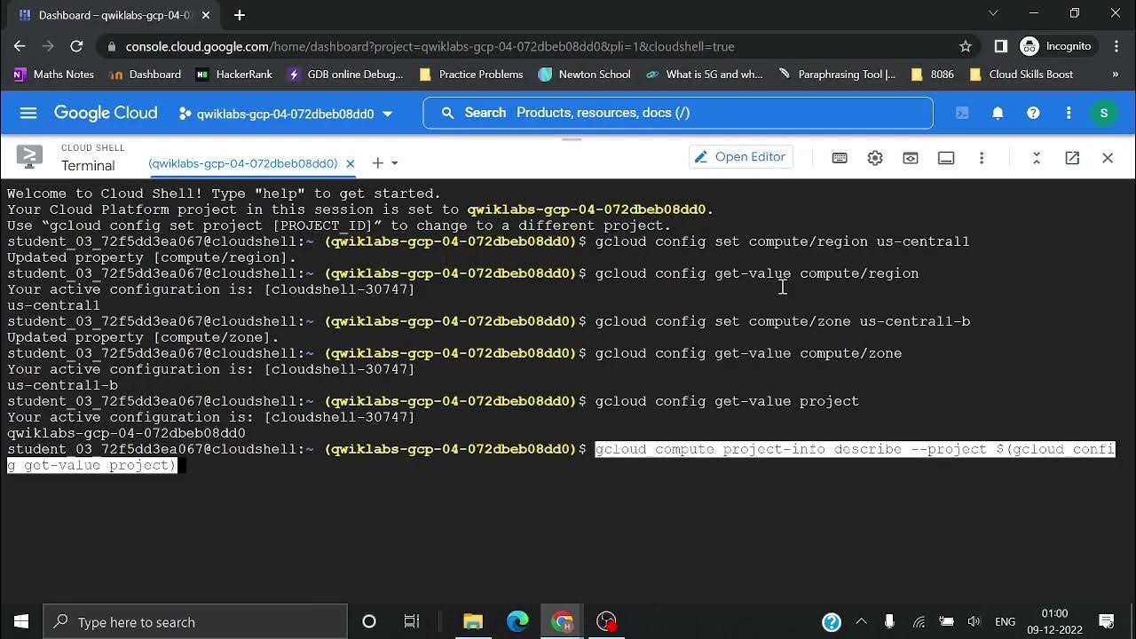 Getting Started with Cloud Shell and gcloud || #qwiklabs || #GSP002 - YouTube