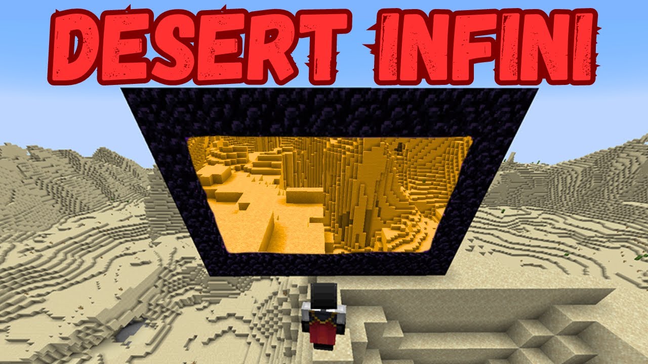 J'ai DÉCOUVERT le NETHER dans ce DÉSERT INFINI de MINECRAFT ! - YouTube