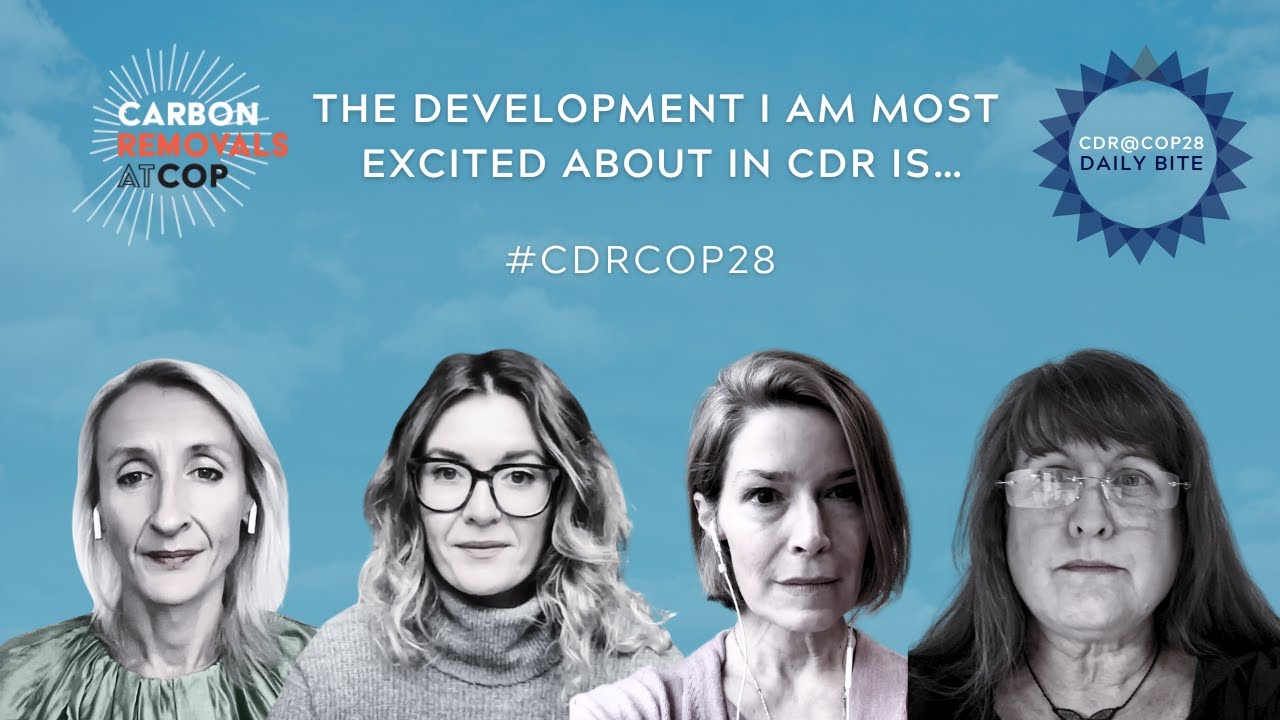 COP28 Daily Bite - The development I am most excited about in CDR is ...