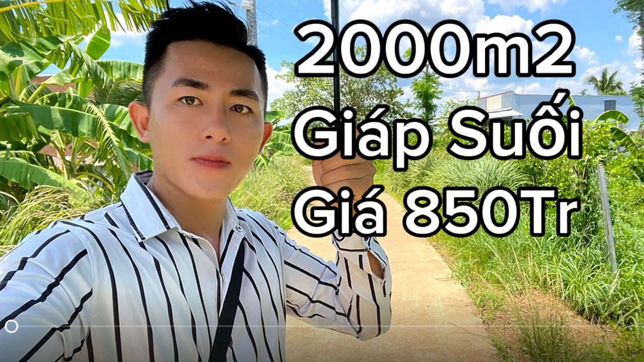 ( đã bán)2000m2 Đất Giáp Suối 40m Mặt Tiền Bê Tông Giá 850Tr Cách Chợ ...