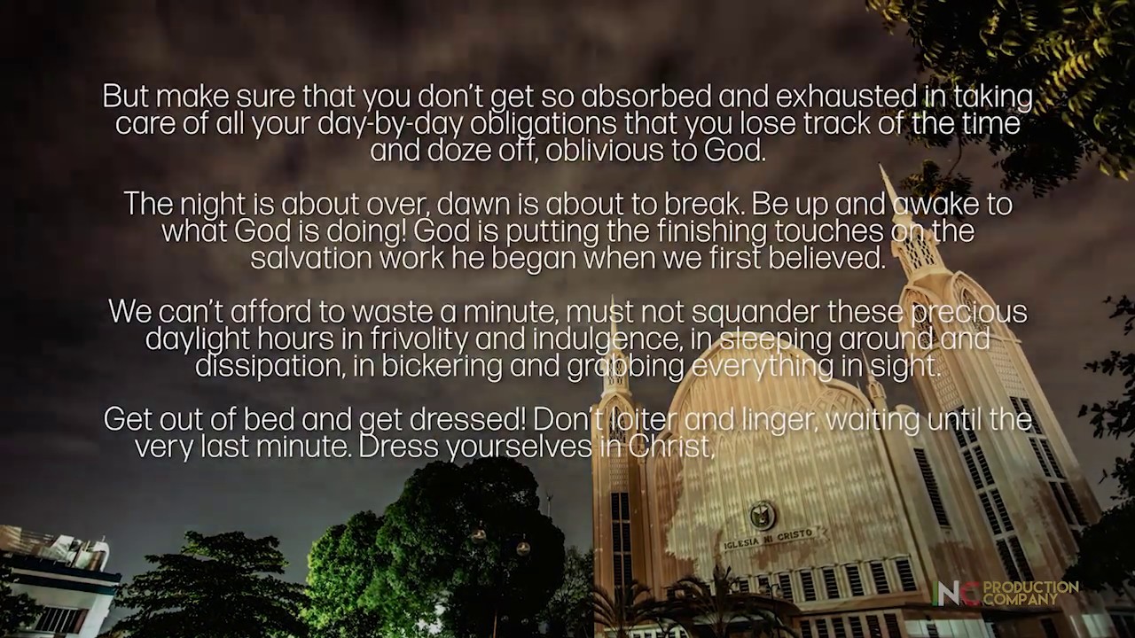Romans 13:11-14 The Message (MSG) - YouTube