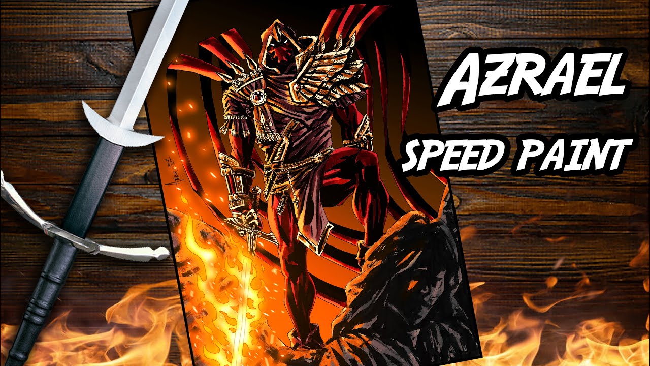 HOW TO DRAW AZRAEL Batman: Curse of the White Knight / DESENHANDO DC ...