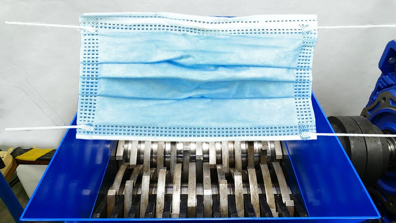 SHREDDER VS FACE MASKS | SATISFYING - YouTube