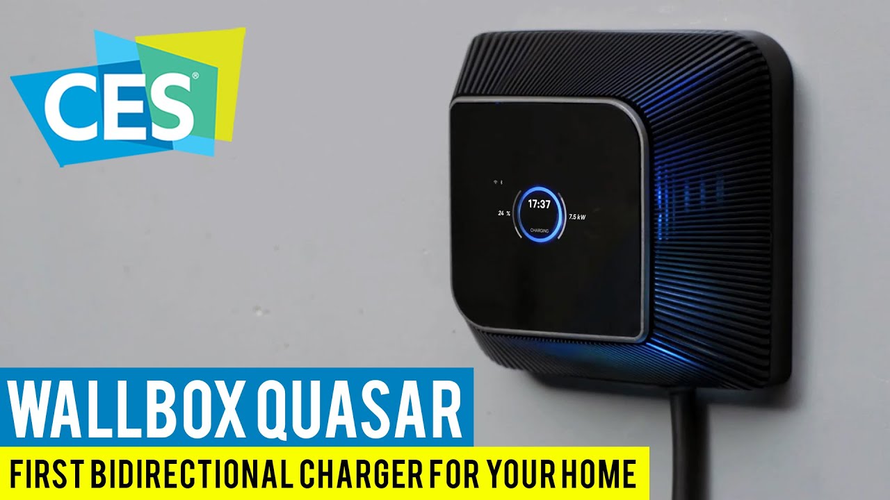 The First Bidirectional Charger for your Home! Wallbox Quasar DC at CES ...