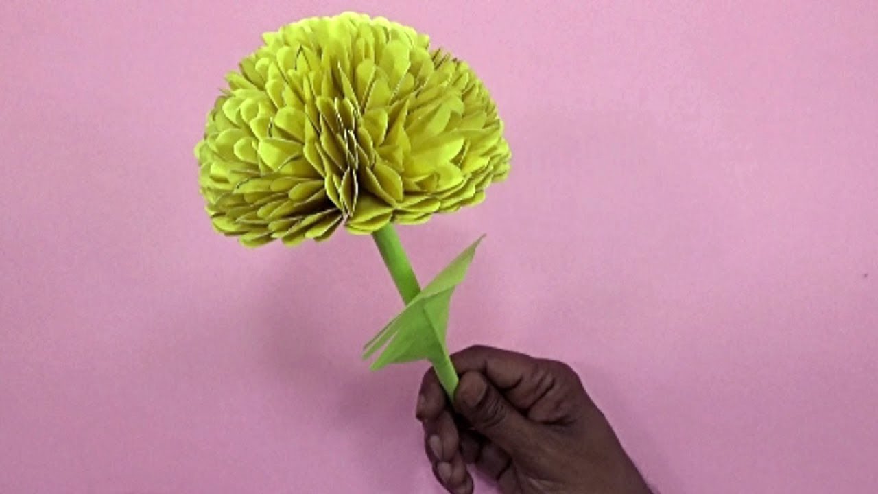 Origami Paper Marigold Flower Craft How To Make Easy DIY Paper Flower Tutorial At Home YouTube origami-paper-marigold-flower-craft-how-to-make-easy-diy-paper-flower-tutorial-at-home-youtube