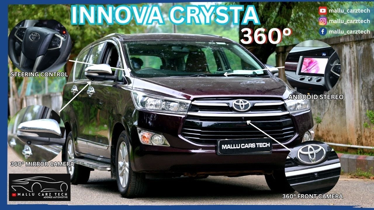 INNOVA CRYSTA 360°│NAKAMICHI│AMBIANCE LIGHT│STEERING CONTROL│REFLECTOR ...
