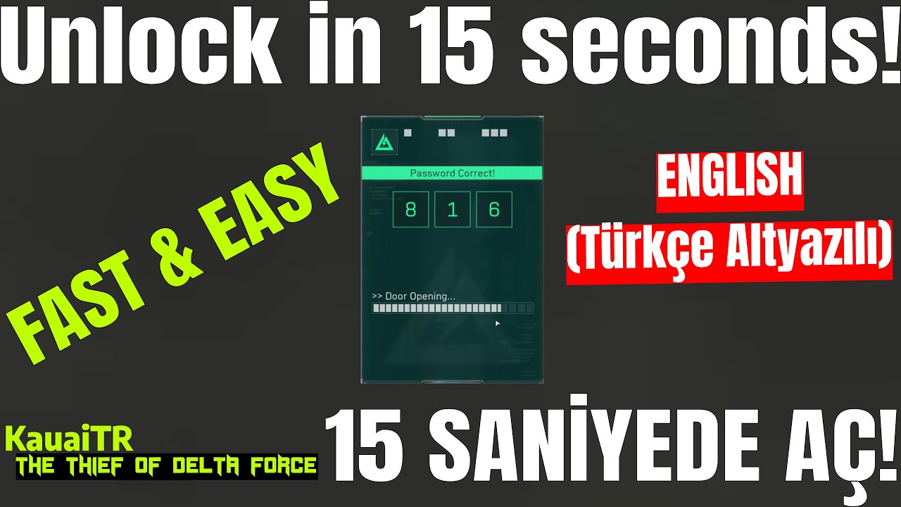 Unlock Keypad Bunker Doors & Laptops Fast & Easy in 15 Seconds – Delta Force Tips & Tricks (TR ...