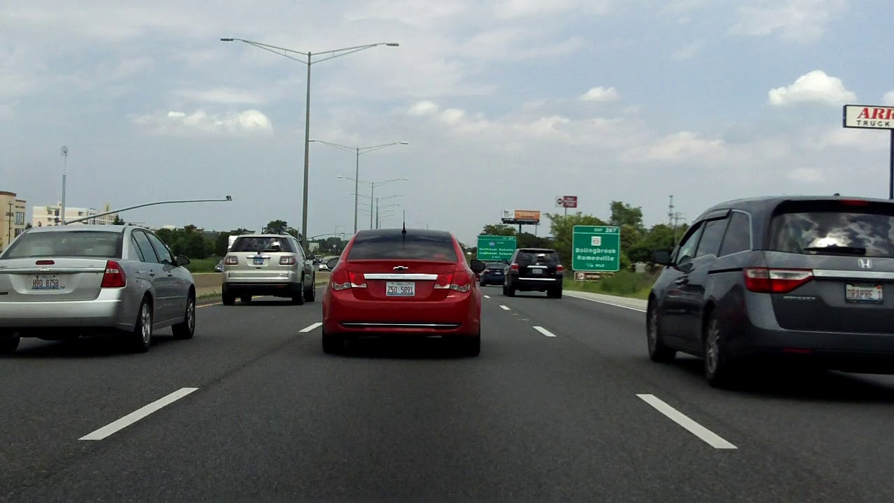 Interstate 55 - Illinois (Exits 261 to 269) northbound - YouTube
