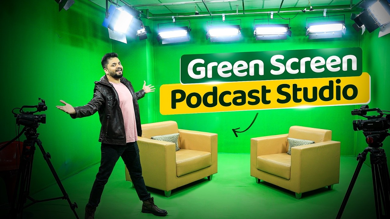 Unique Green Screen Podcast Studio Setup: Pro Video Podcast Guide ...