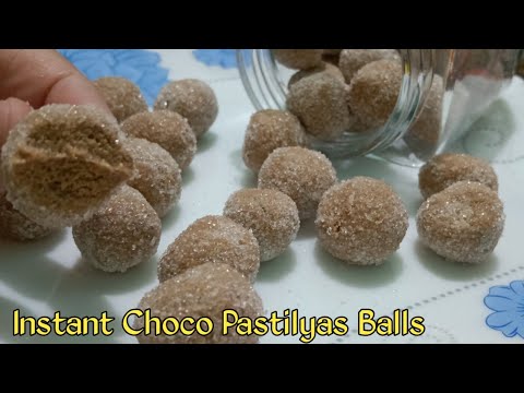 Instant Chocolate Pastilyas Balls | easy Pastilyas recipe - YouTube