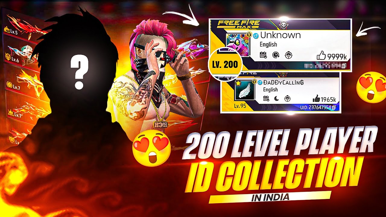 100+ Level Kid ID 😲 ₹1 Crore Collection Free Fire Reveal - YouTube