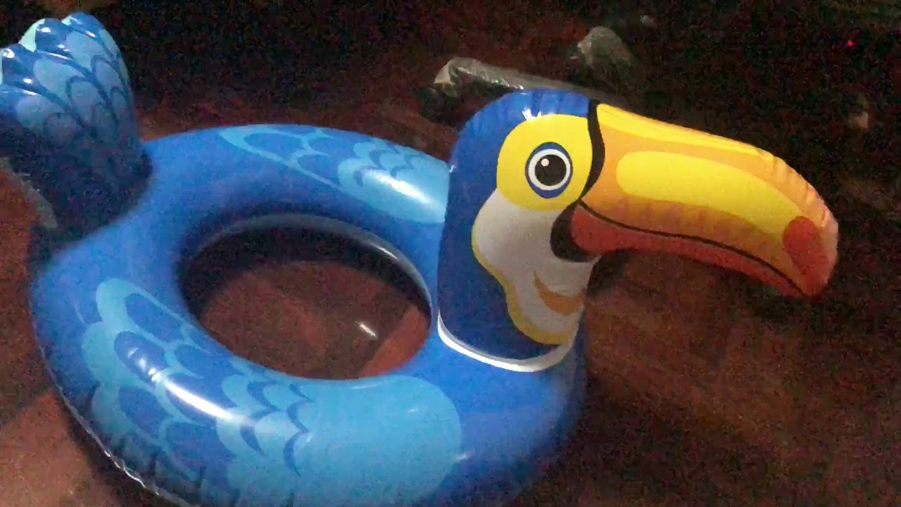 My new animal head swim ring overview - YouTube
