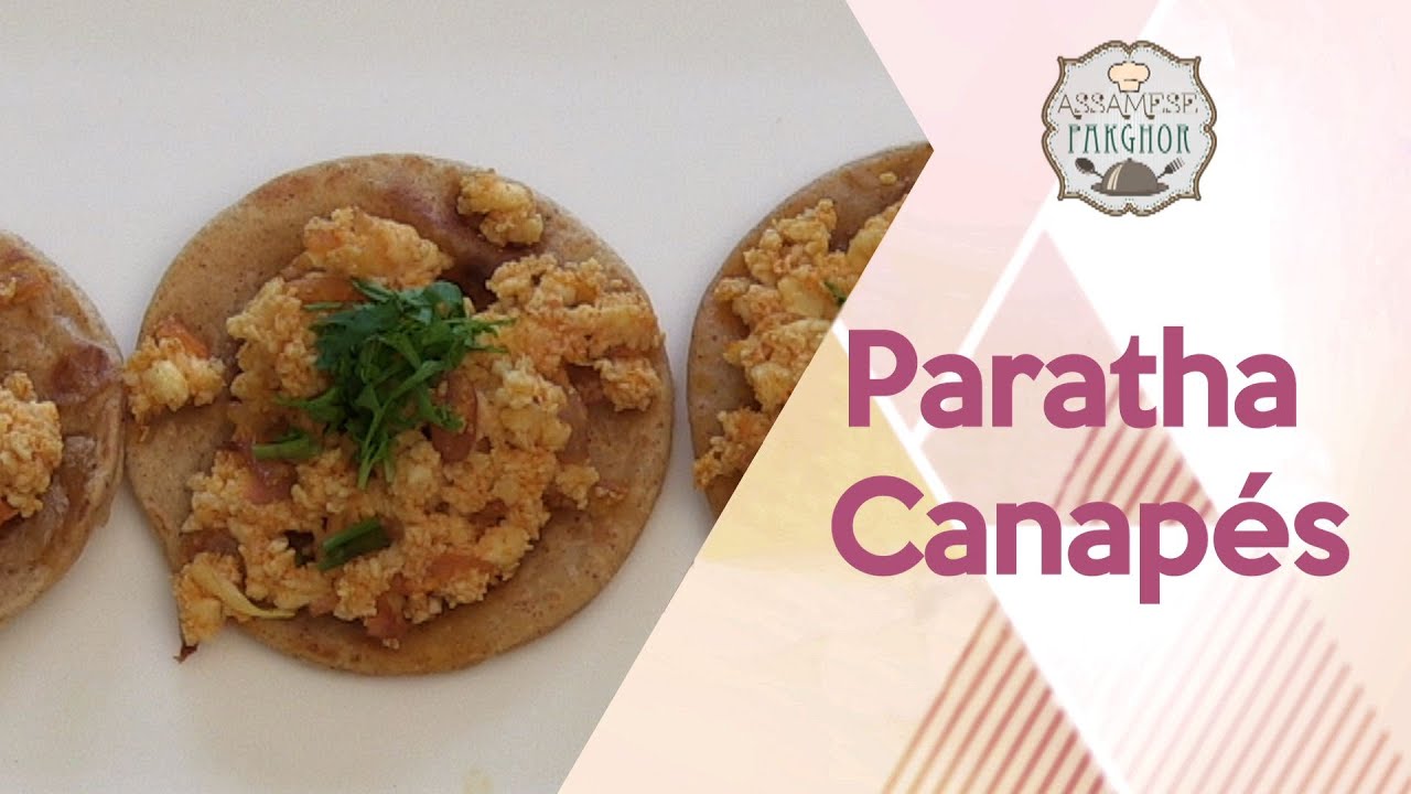 Paratha Canapés by Gitika | Diwali Recipes | Assamese Pakghor - YouTube
