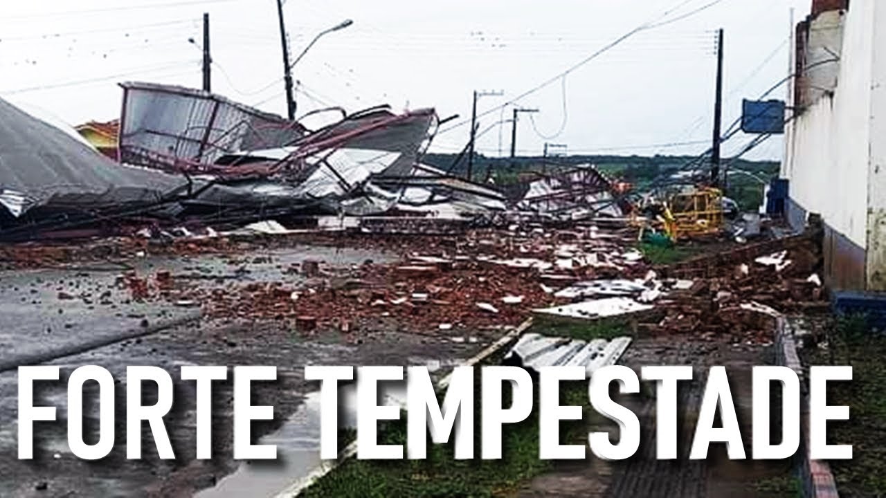 forte tempestade | temporal em Xanxerê santa catarina - YouTube