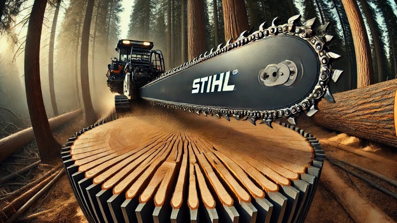 Most Extreme and Fastest Chainsaw Machines | Massive Heavy Equipment ...