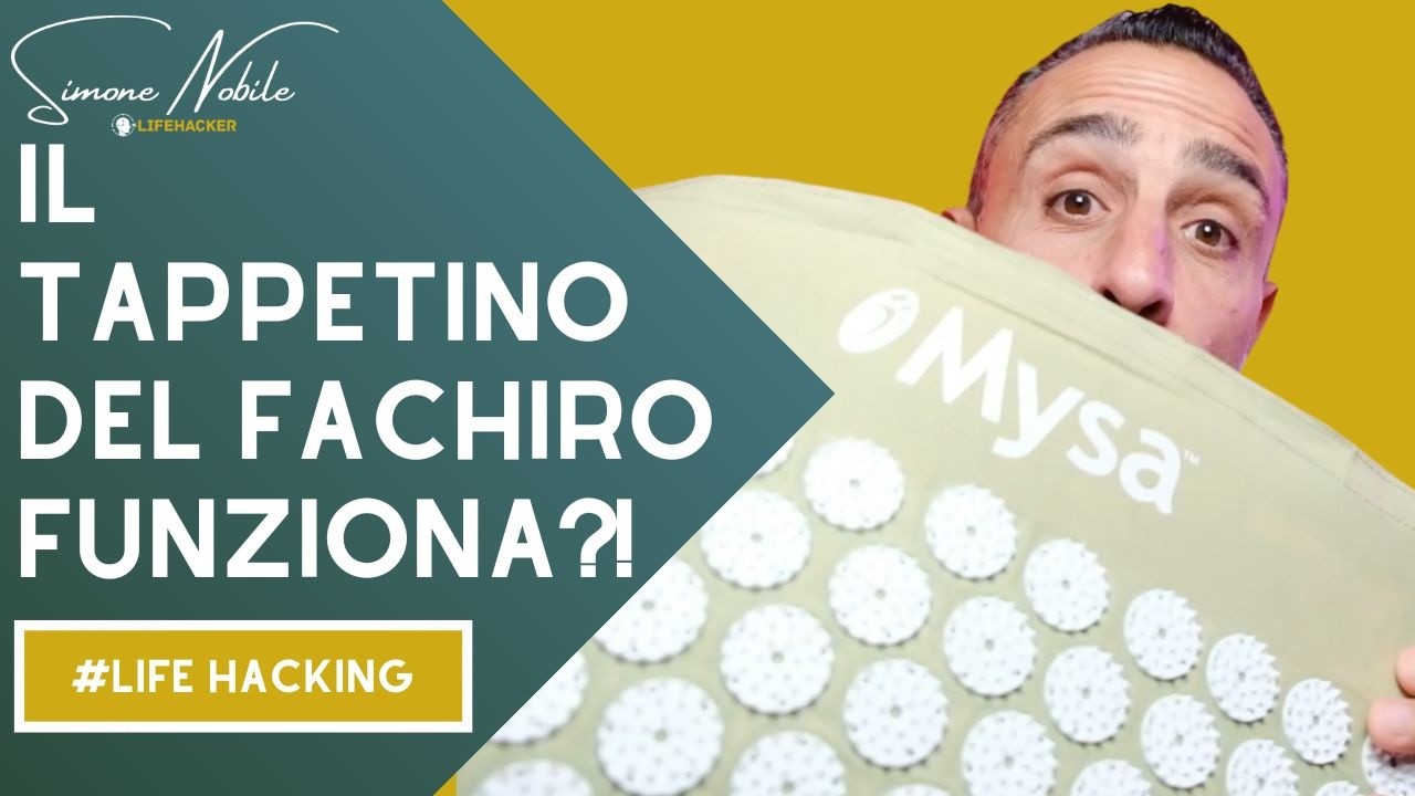 ll tappetino chiodato del fachiro! Funziona davvero?! #relax #insonnia ...