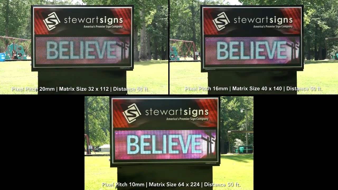 Church Graphics Examples for TekStar LED Signs - YouTube