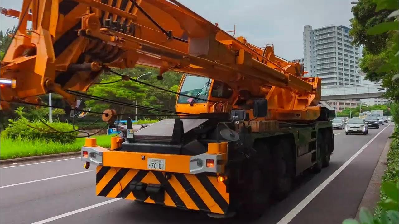 TADANO GR-700N Rough terrain crane G4 70t #TADANO #GR-700N #roughterraincrane - YouTube