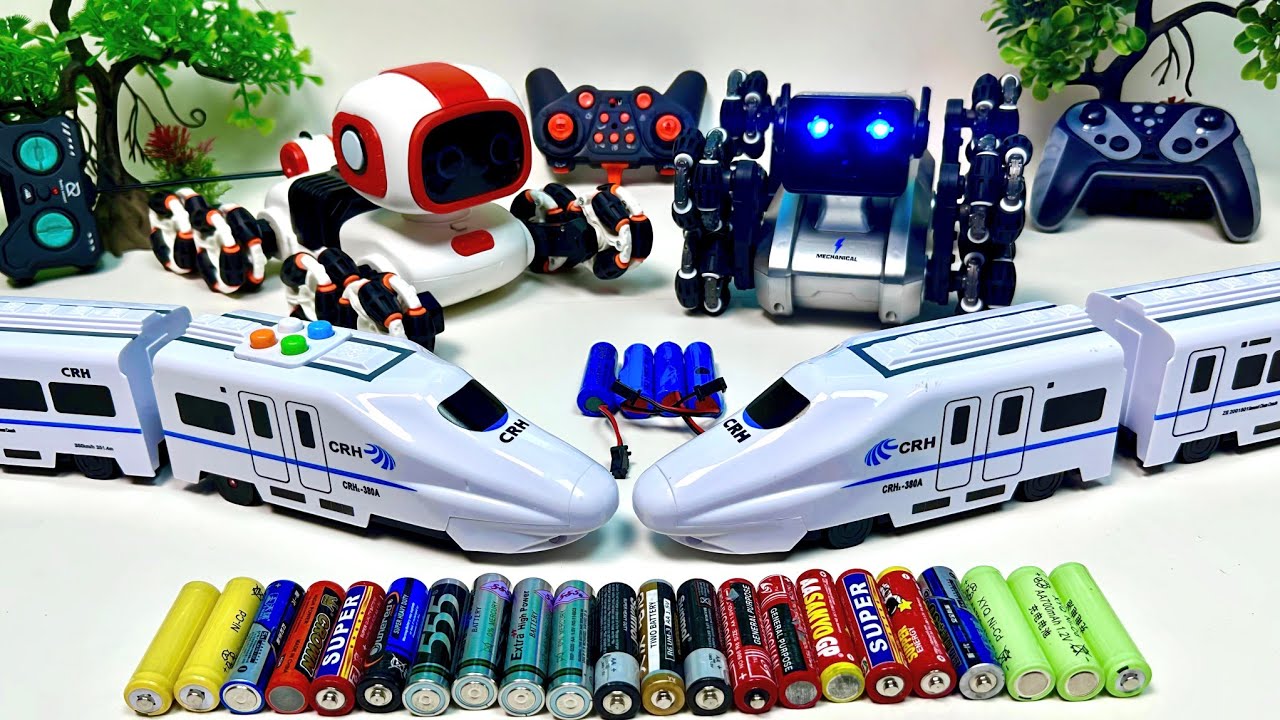 RC STUNT ROBOT CAR VS RC2.4GHz TRAIN vs RC SUPER DOG ROBOT SPRAY ...
