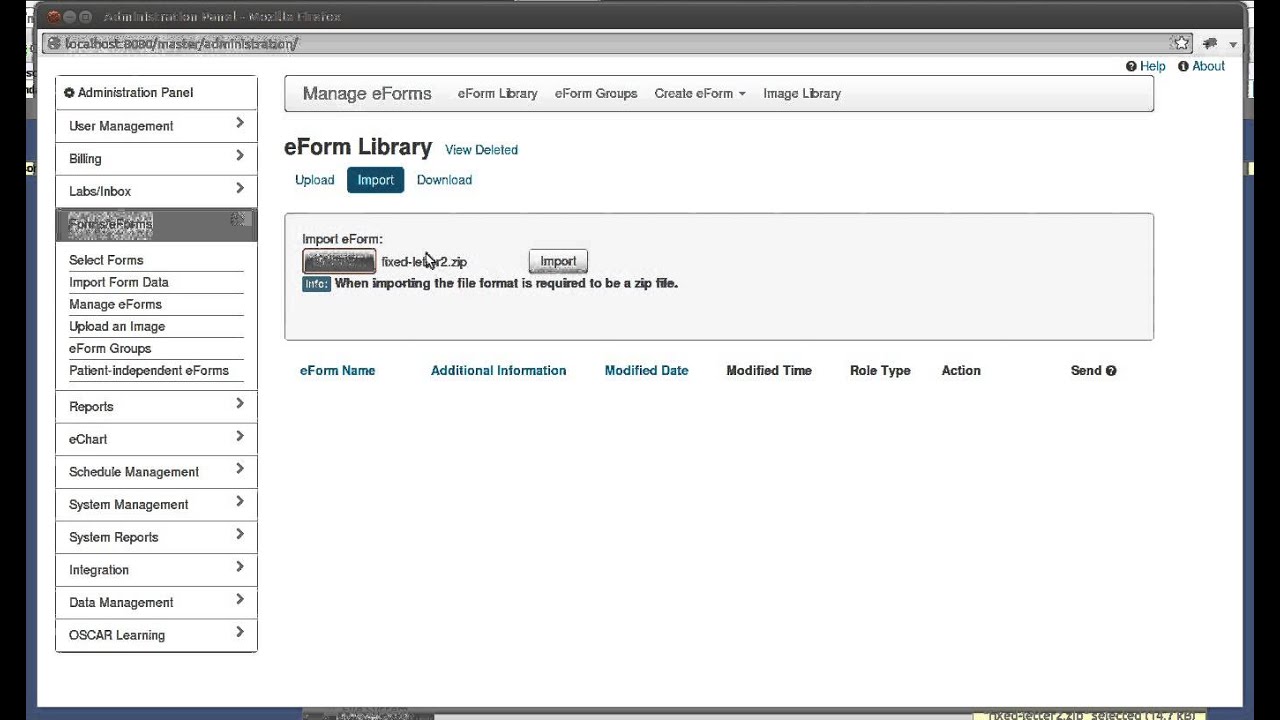 New eform manager - Importing eform - YouTube