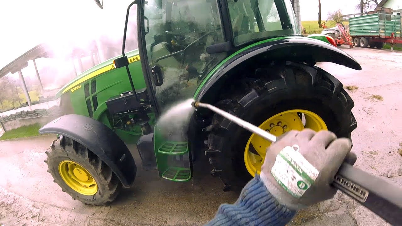 Washing Tractors and Other Jobs on a Small Dairy Farm - YouTube