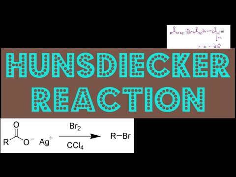 HUNSDIECKER REACTION : CARBOXYLIC ACIDS - YouTube