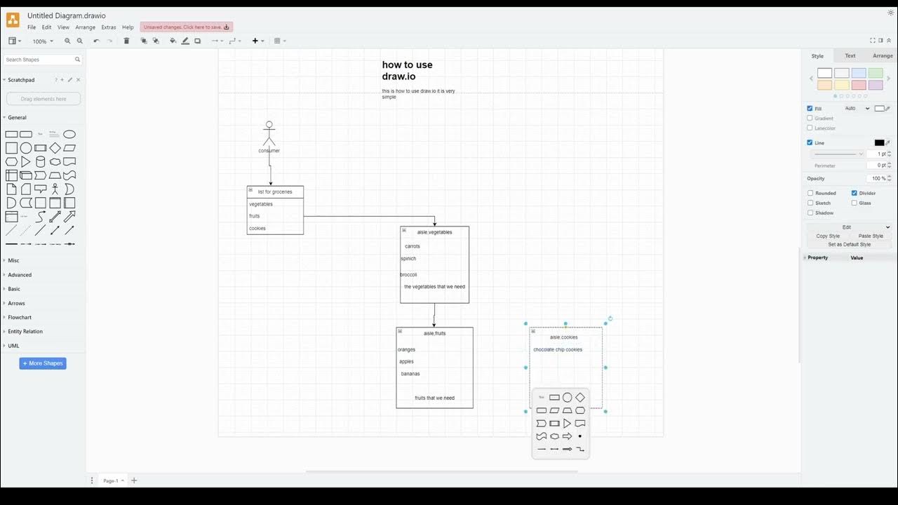 How to use draw.io - YouTube